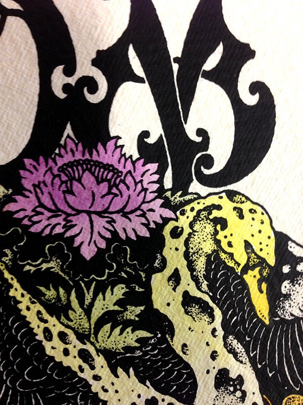 OM hand painted print – Samaritan Press